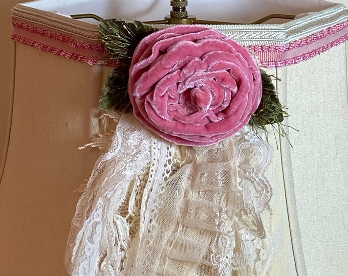 Large Velvet Rose Pin - Etsy