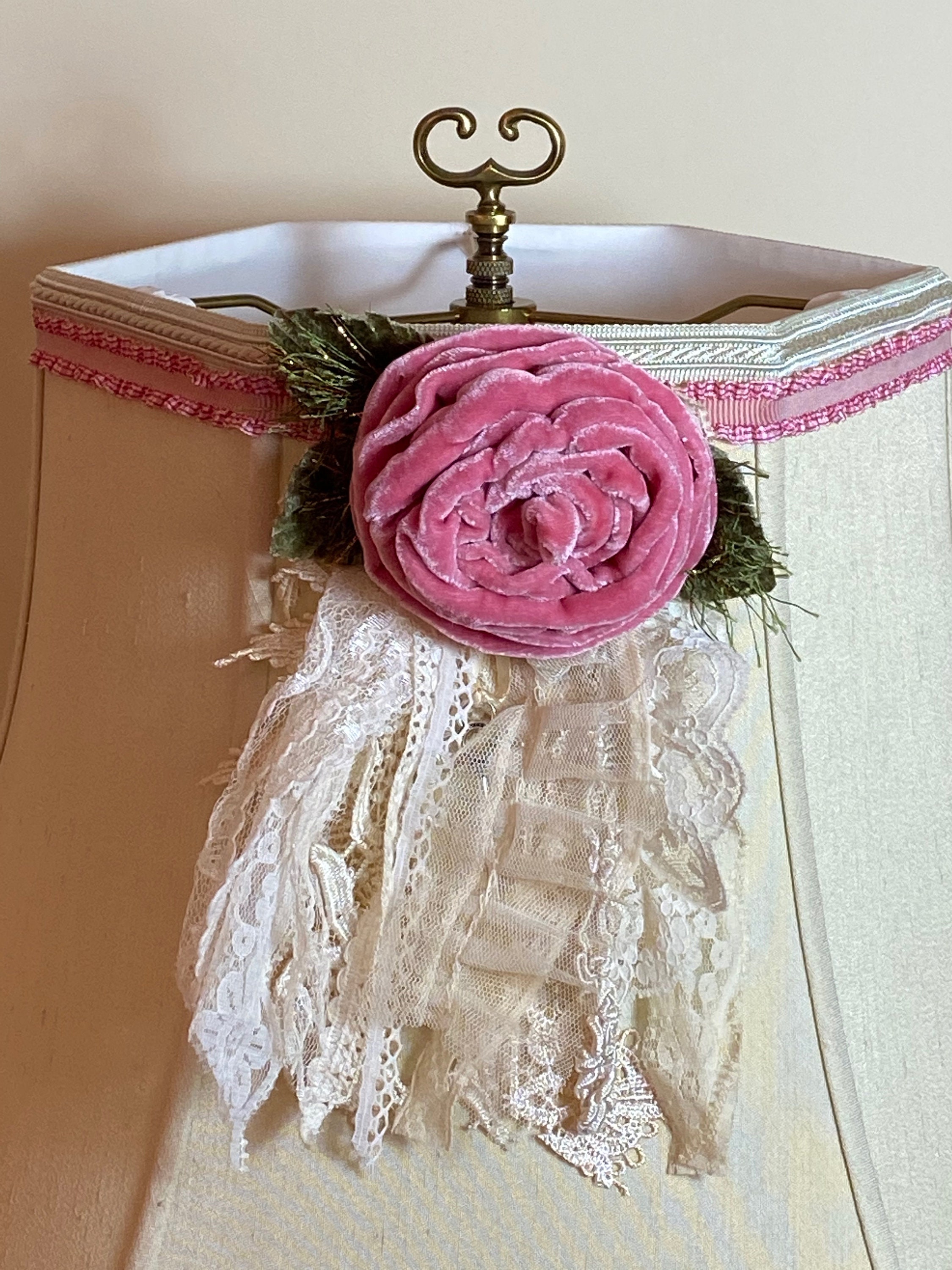 Large Velvet Rose Pin - Etsy