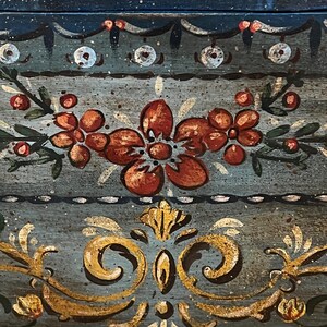 Small Hand Painted Chest - Etsy