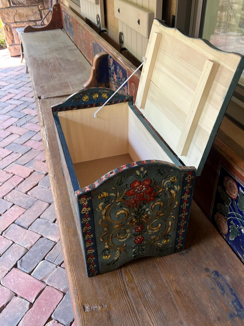 Small Hand Painted Chest - Etsy