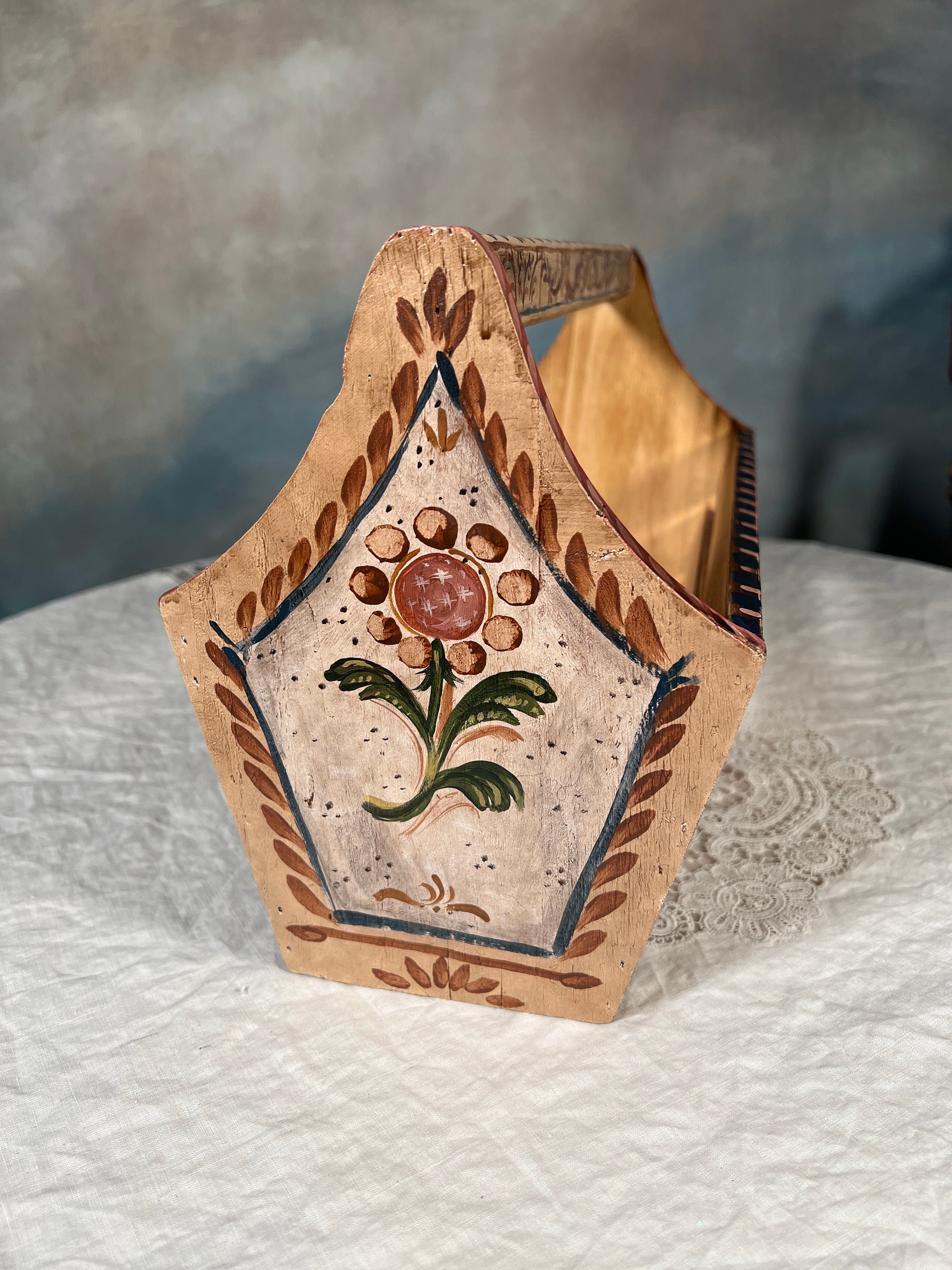 Boho Painted Tool Box Caddy - Etsy