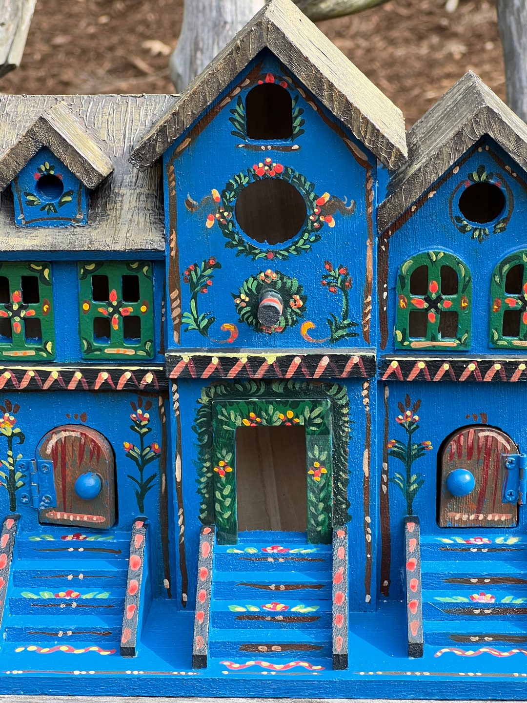 Hand Painted Birdhouse 2 - Etsy
