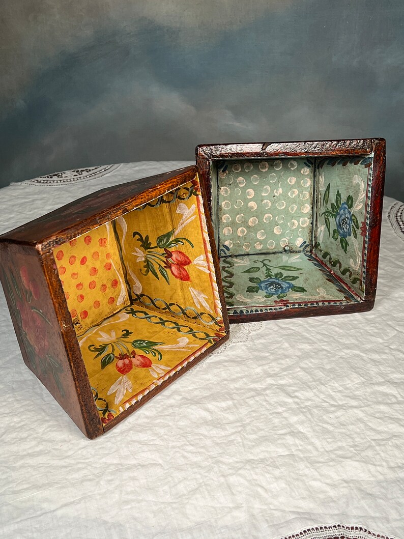 Pair of Hand Painted Flower Boxes - Etsy