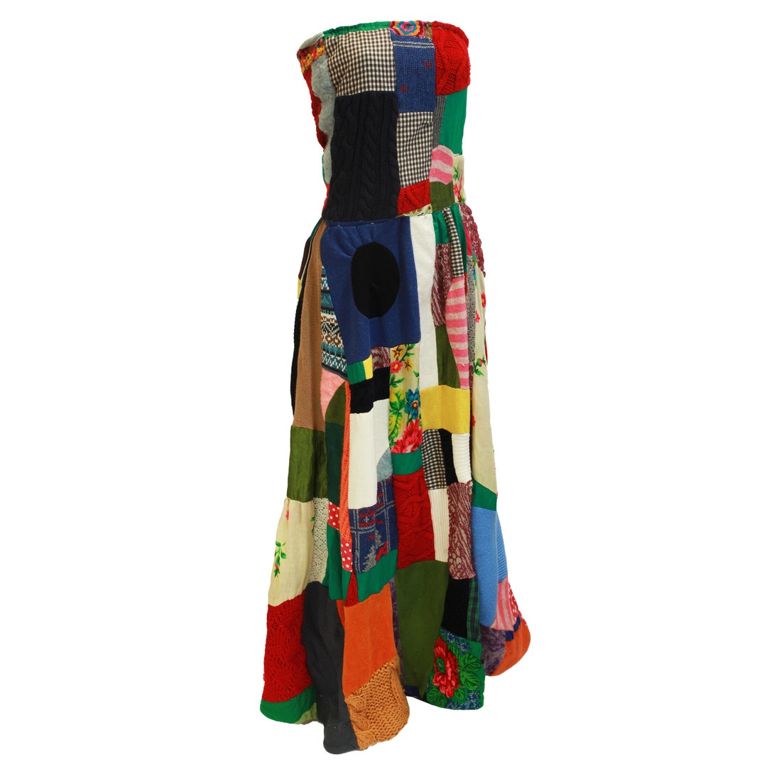 Dress Wool Patchwork .boho Forever. Party Dress. Bohemian - Etsy