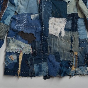 Japanese Boro Jacket Denim Indigo Blazer Boro Denim Man Jacket Size M - Etsy