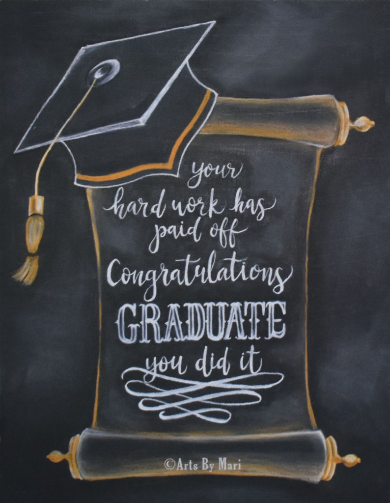 Graduation Card - Hand Drawn Notecard - Etsy
