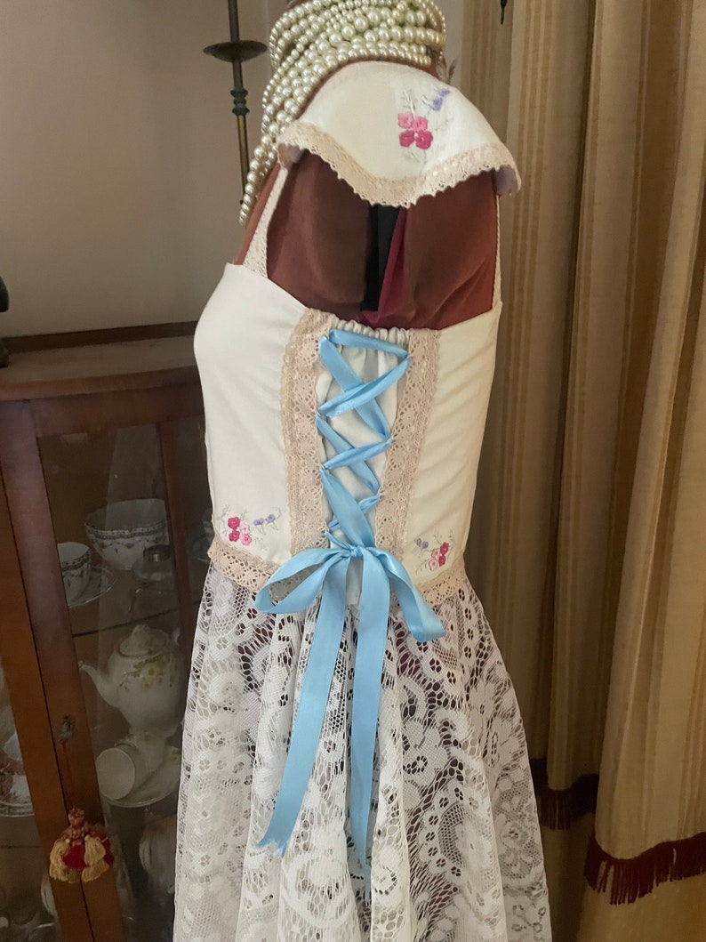 Repurposed Vintage Tablecloth Dress Size 8-12 - Etsy