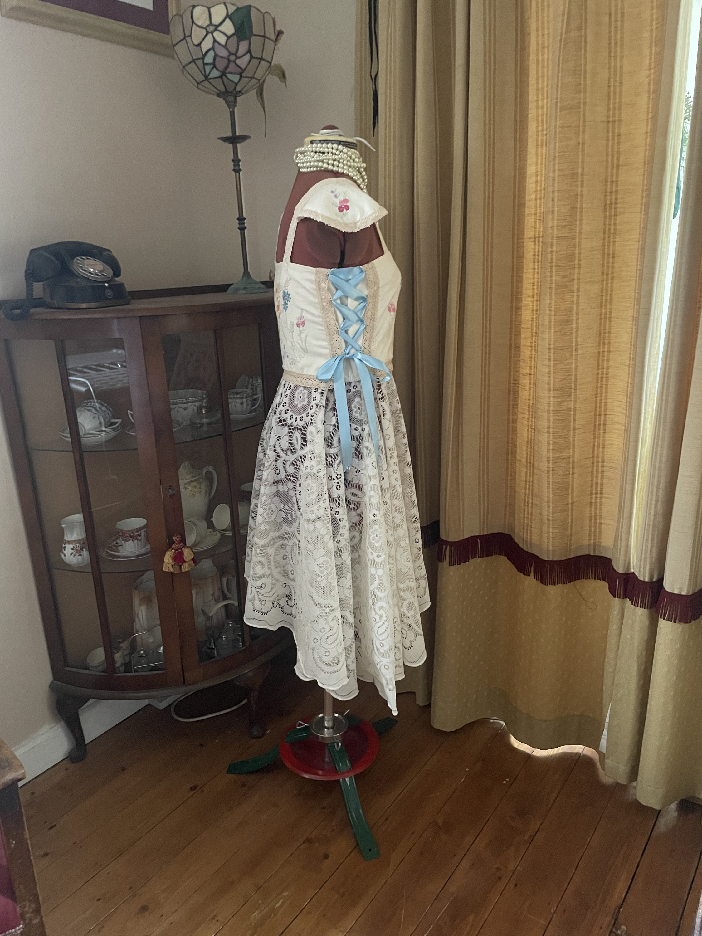 Repurposed Vintage Tablecloth Dress Size 8-12 - Etsy