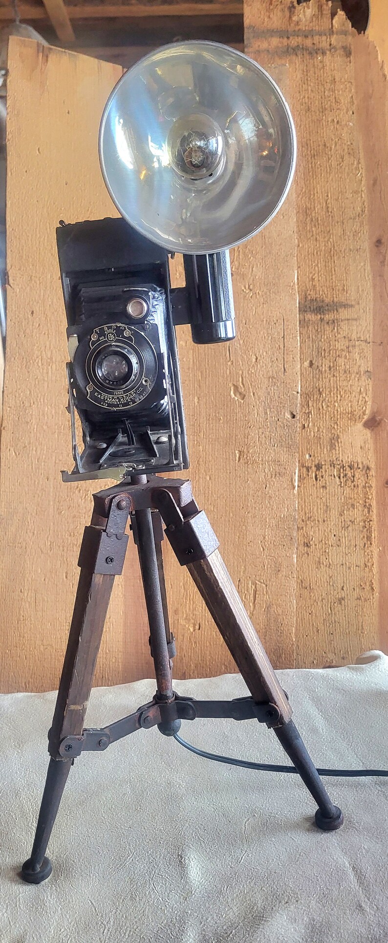 Vintage Camera Lamp. Fully Functional . the Repurpose an Antique Camera ...