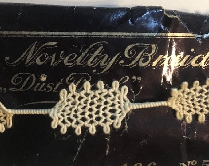 Vintage Crocheted Trim Novelty Braid Sewing Supply Original Package 4 ...