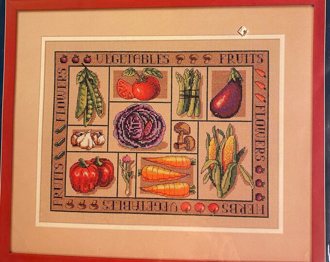 Vegetable Sampler - Sunset Stitchery Cross Stitch Embroidery Kit ...