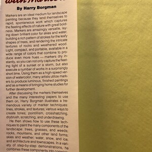 Landscape Painting With Markers - Artist's Guide - Harry Borgman - Art ...