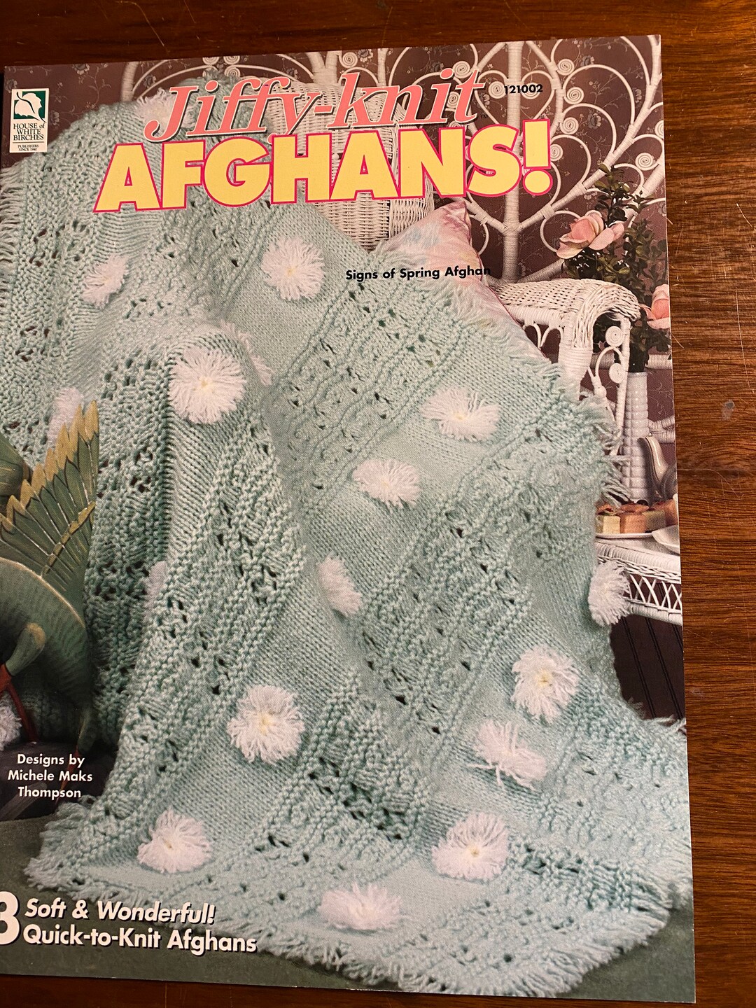 Jiffy Knit Afghans - House of White Birches - 3 Designs - Michele ...