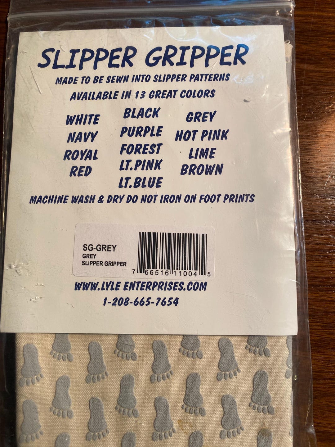 Slipper Gripper Fabric Two 12" X 14" Anti Skid Gripper Fabric for Soles ...