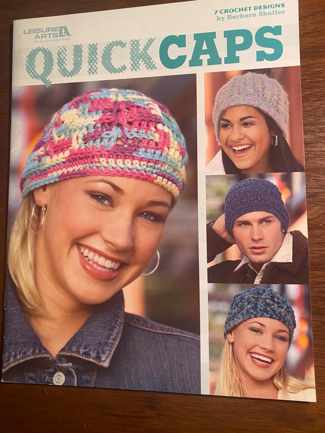 Quick Caps Hat - 7 Crochet Pattern / Instructions Head Wear - Leisure ...