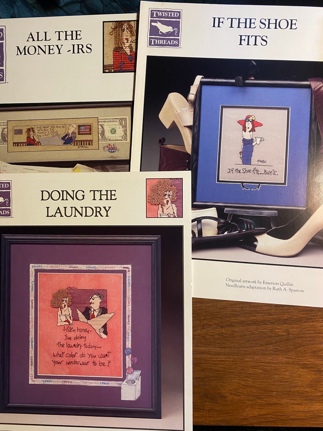 Pick: IRS / Shoes / Laundry Humorous Sayings - Counted Thread Cross ...