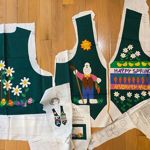 Daisy Easter Vest Fabric PANEL Ready to Sew, - Add a Festive Look to ...