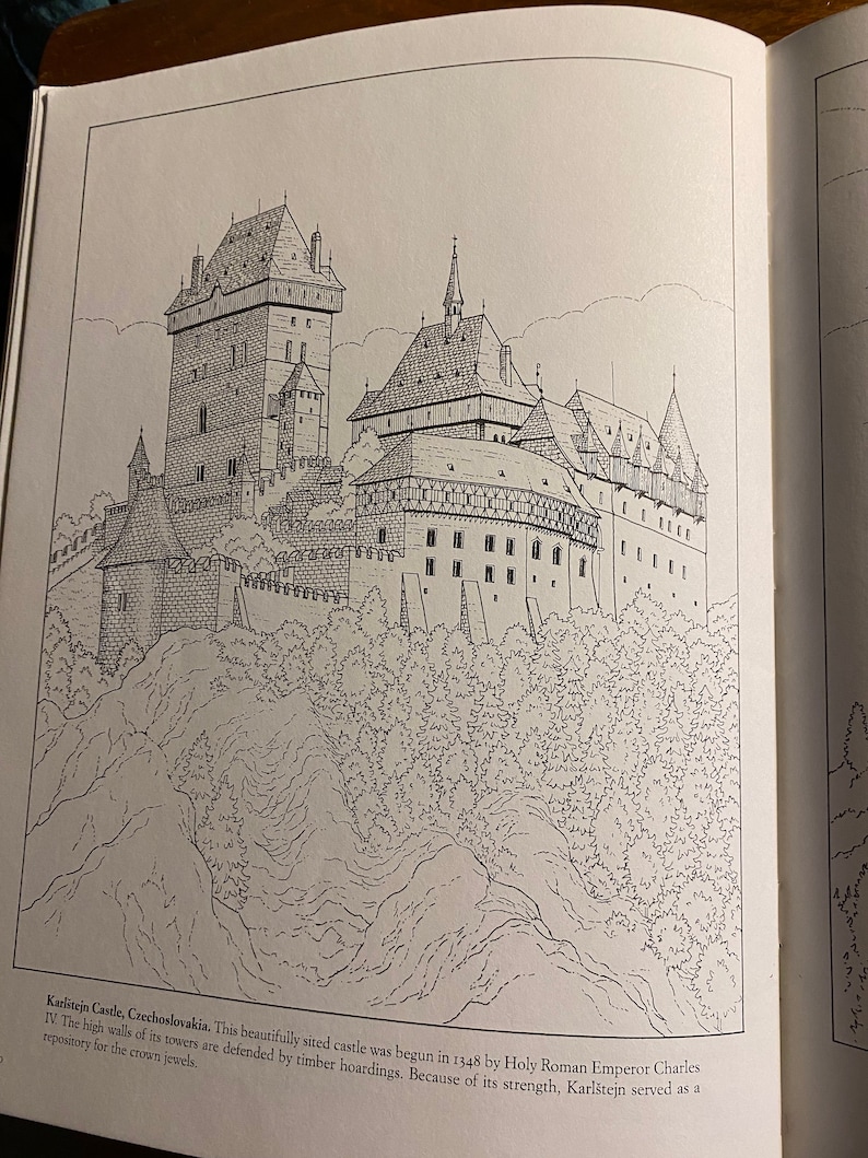 Castles of the World Coloring Book - 1986 - A G Smith - Unused ...