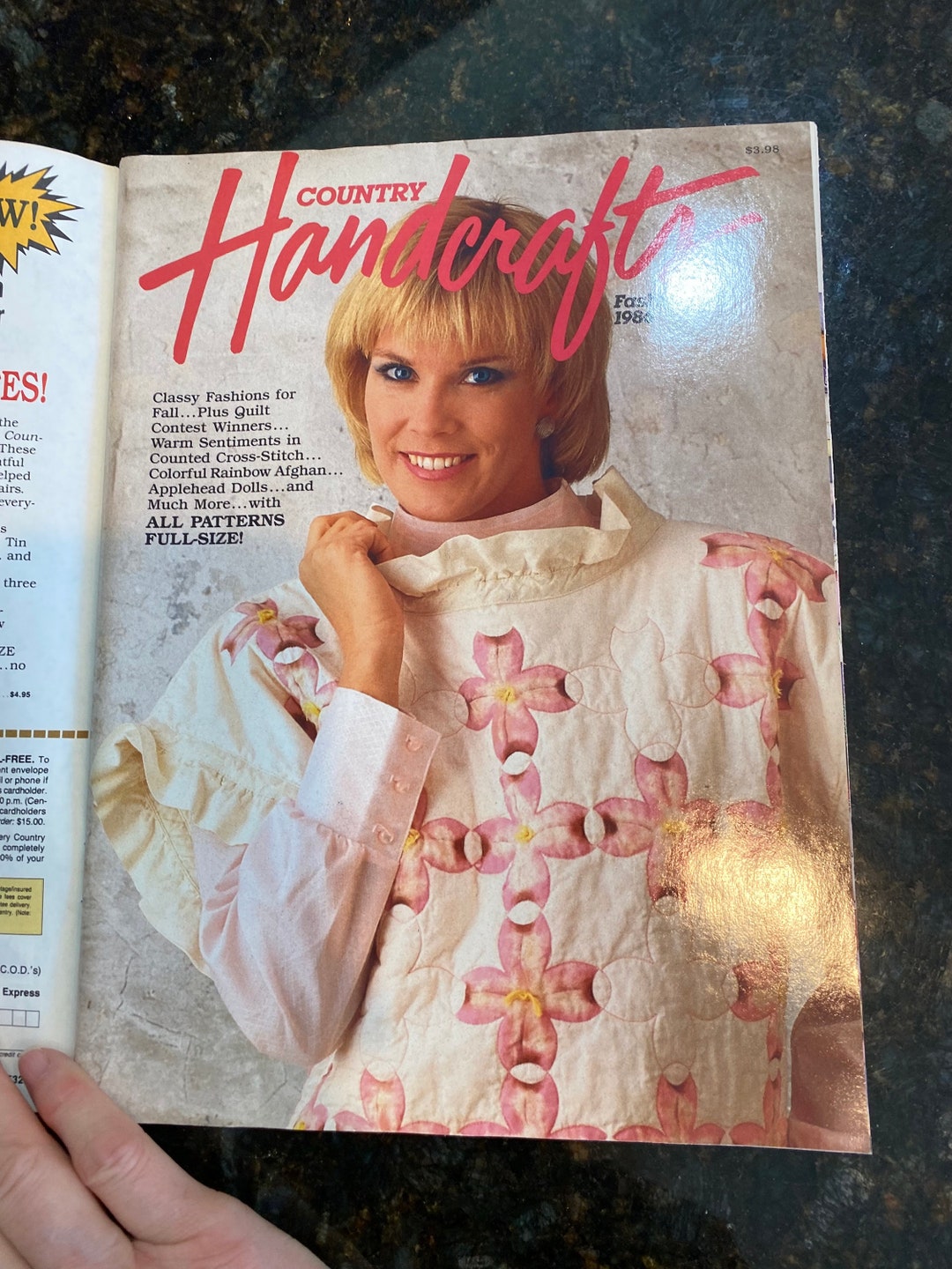 Country Handcrafts Magazine Fashion 1986 - Folk Art - Applique ...