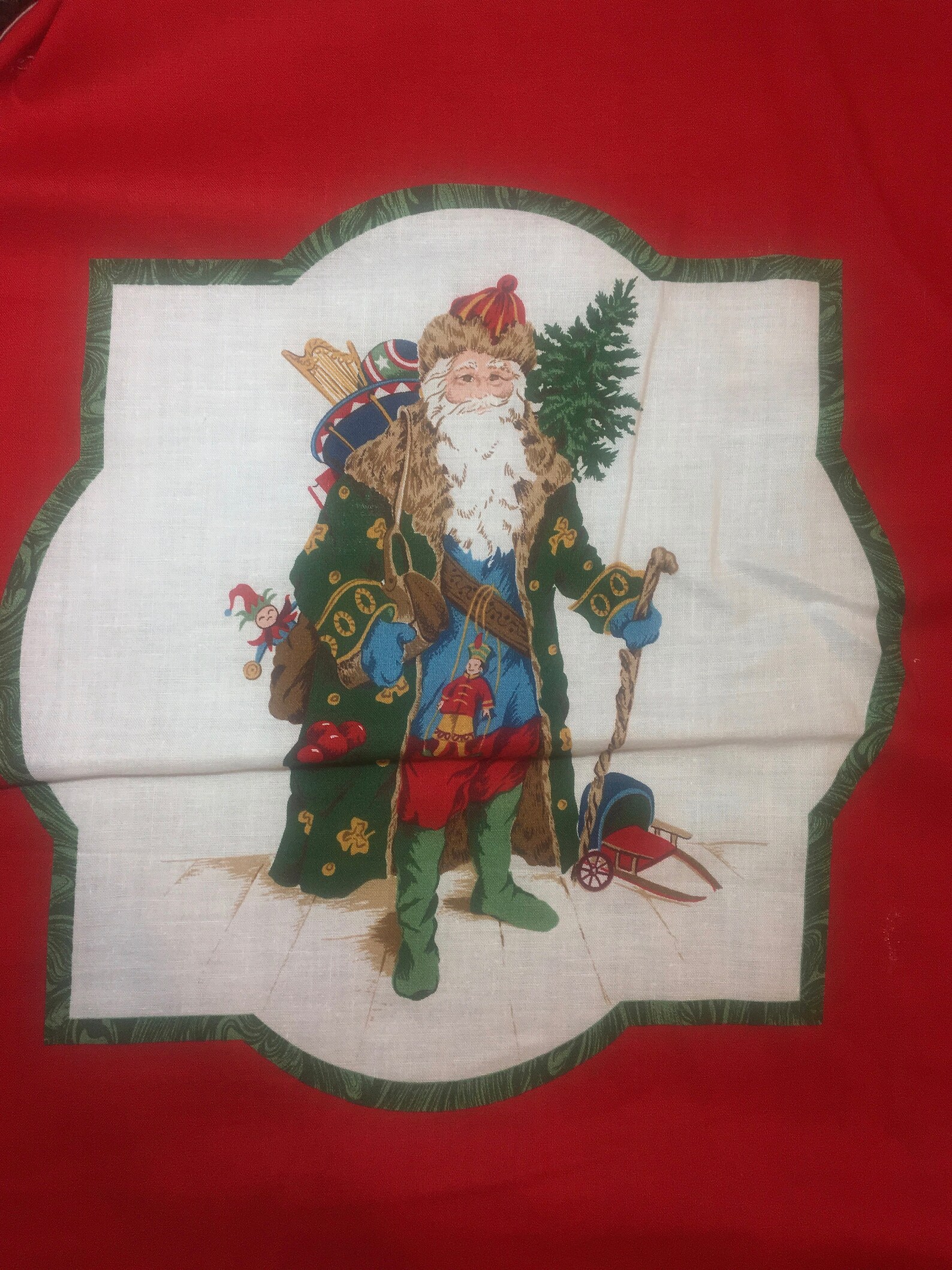 Santa Claus Christmas Fabric Panels to Sew 6 14 X - Etsy