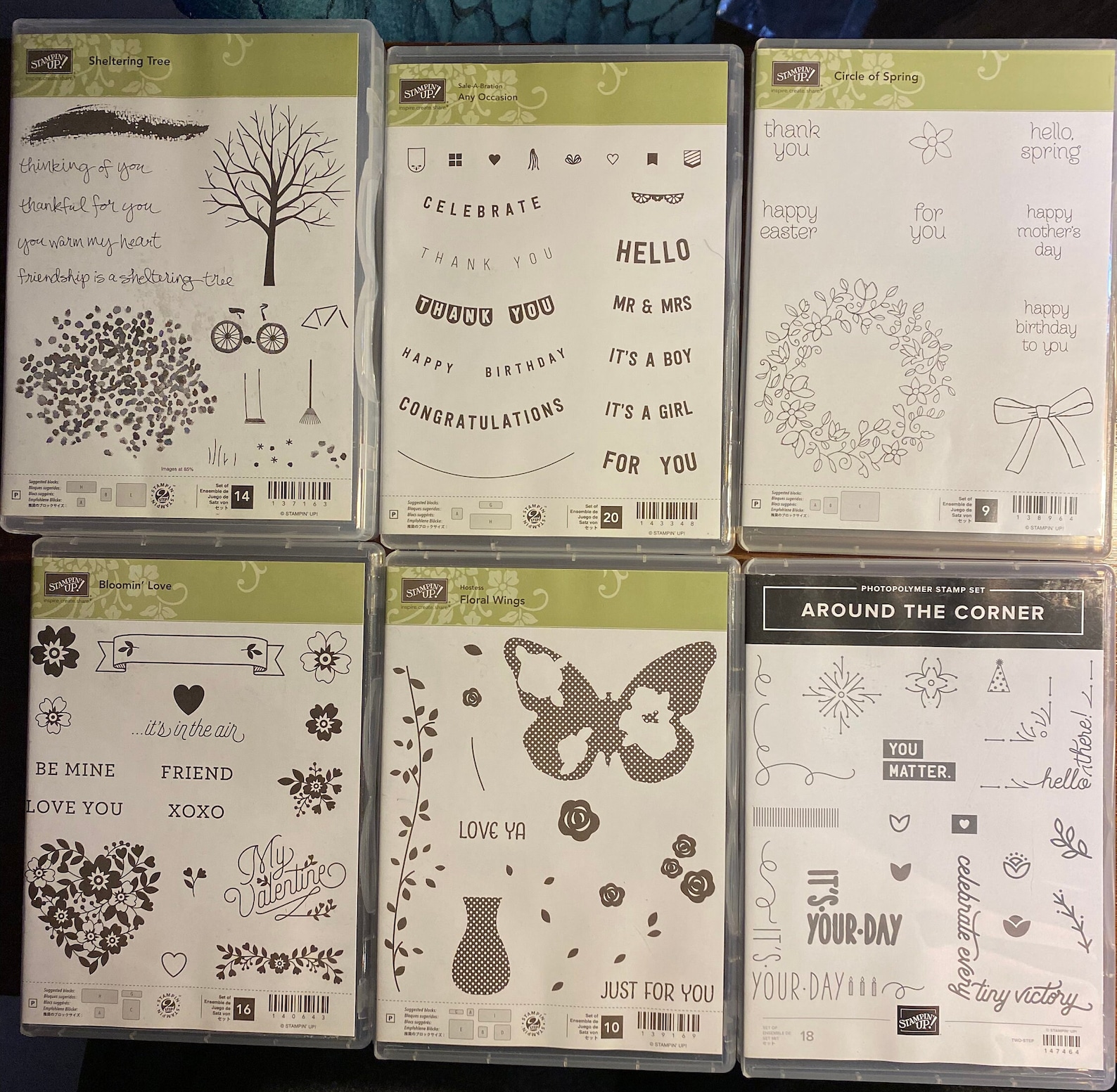 Stampin UP Rubber Stamp Blocks - Choose Design - Paper Crafting, Print ...