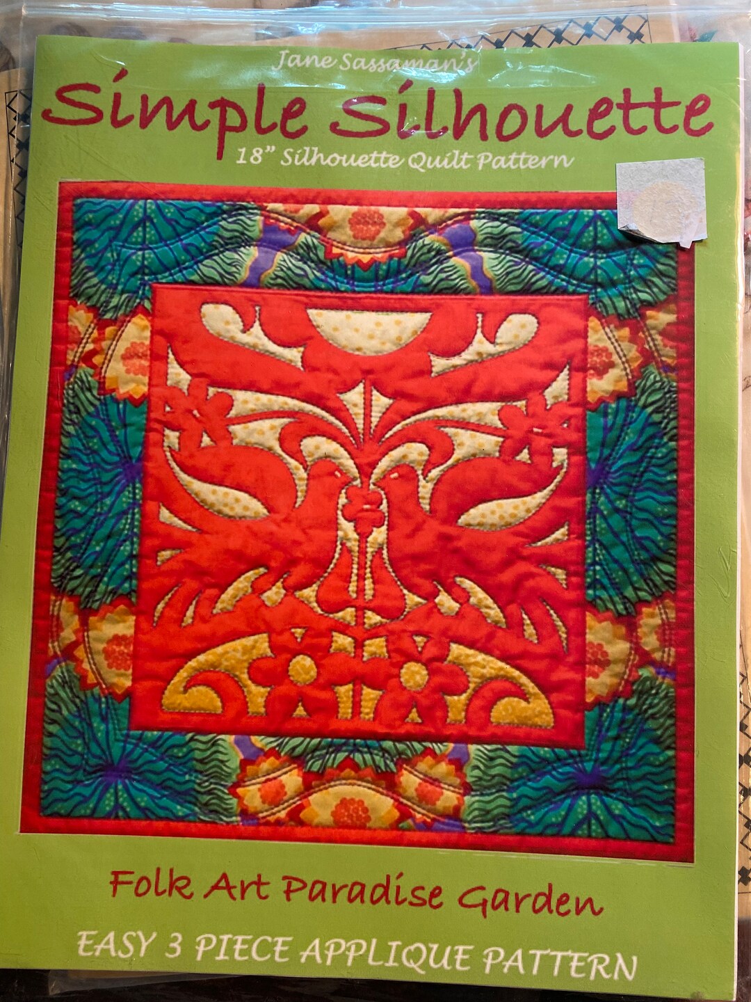 Simple Silhouette Folk Art Paradise Garden Quilts - Pieced Patterns ...