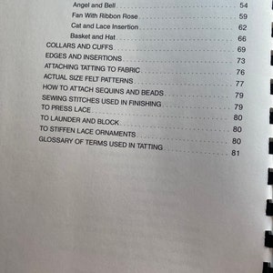 Tatting Instructions / Patterns - Tatsy - Carol Winandy - 1989 ...