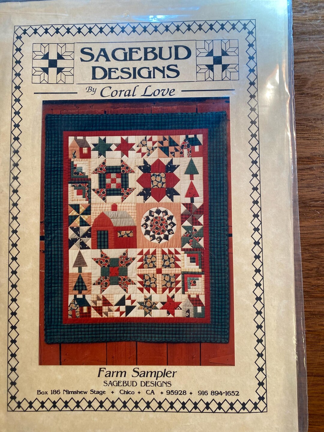 Farm Sampler - Quilt Pattern - Coral Love - Pieced / Appliquéd Quilt ...