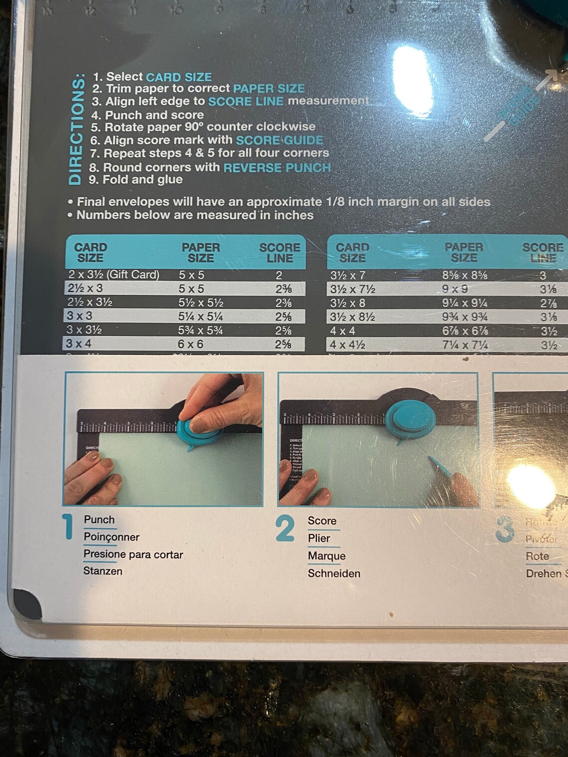 Envelope Punch Board Make Envelopes / Paper Edge / Punch | Etsy