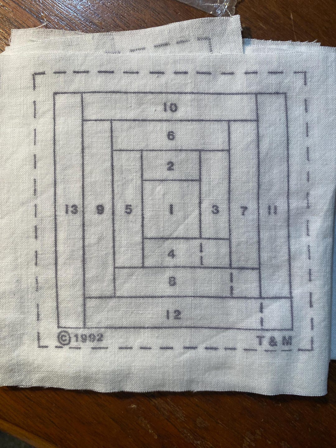 QUILT Square in a Square Pattern Quilting, Template - 3" X 3" Miniature ...