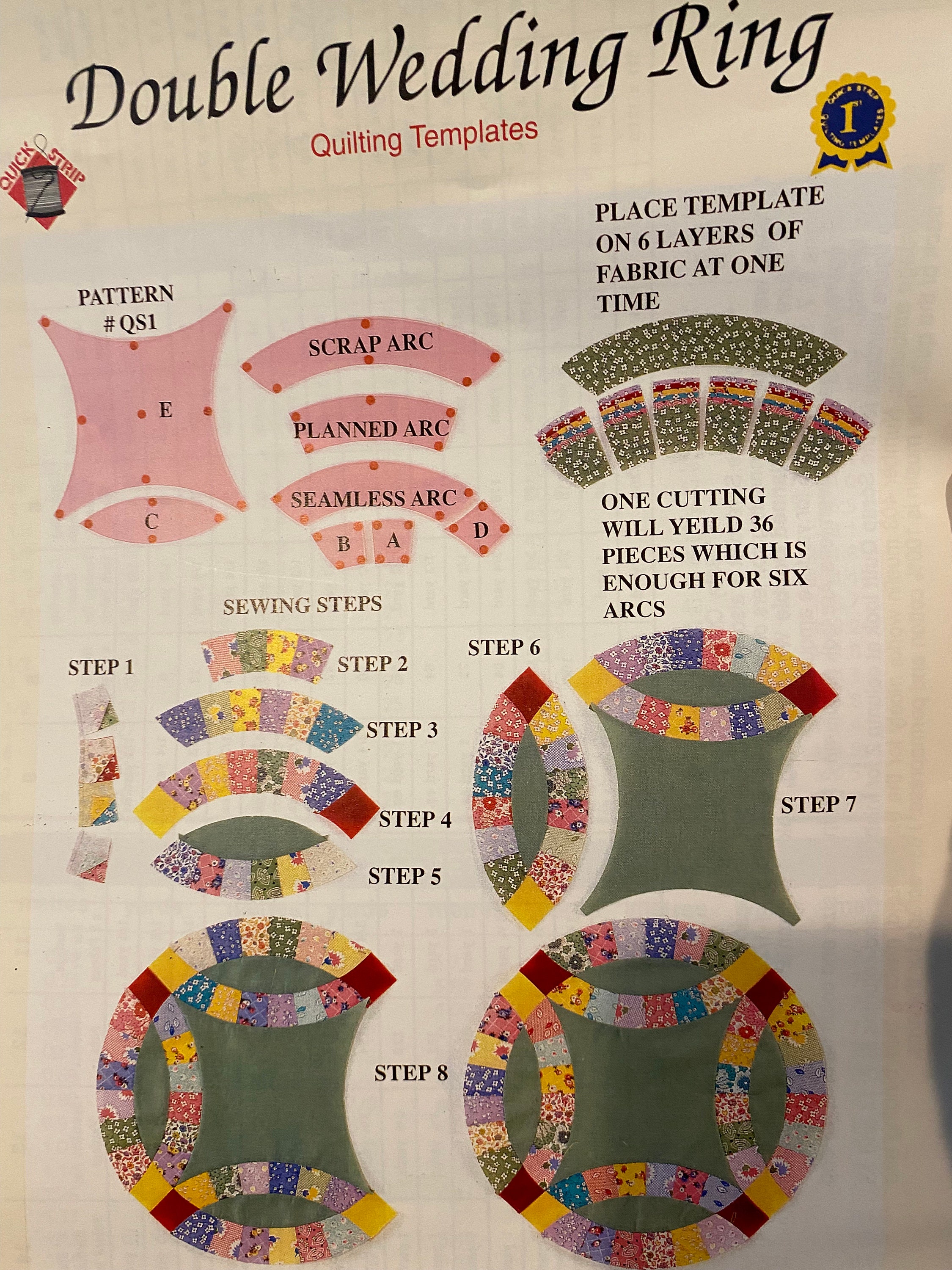 Printable double wedding ring quilt pattern pdf | Beachweddingtips.com