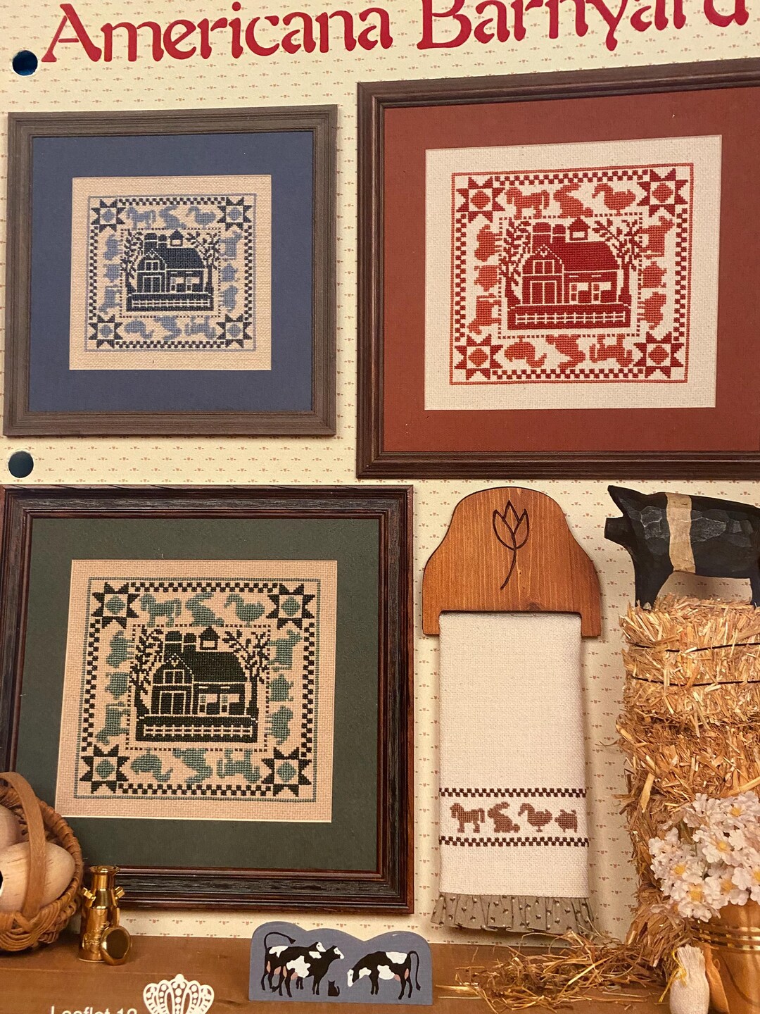 Americana Barnyard - Cross Stitch Embroidery Chart - 1988 - Canterbury ...