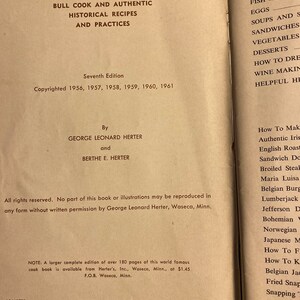 Bull Cook and Authentic Historical Recipes and Practices - George ...