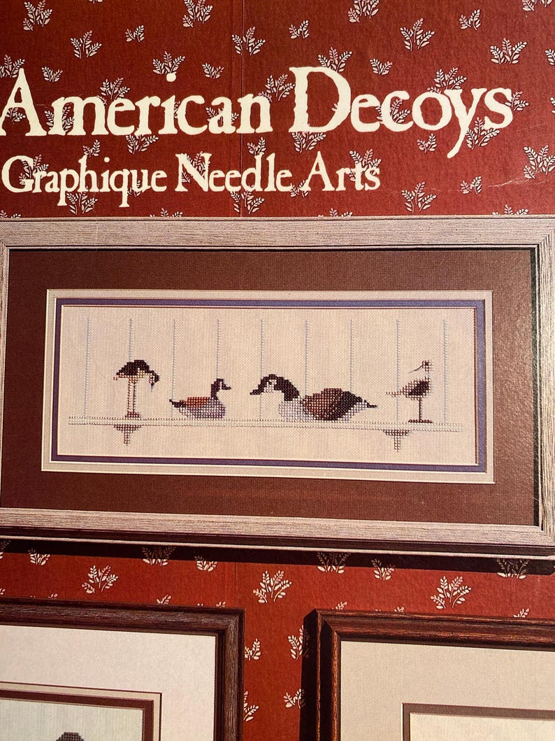 Early American Decoys - Duck - Cross Stitch Needlework Chart - Robin ...