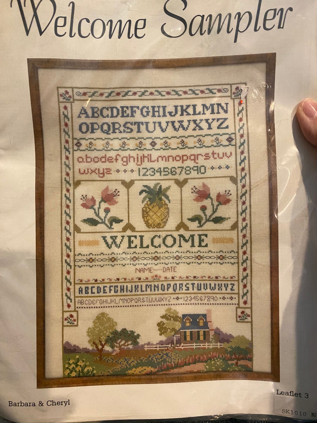 Alphabet Welcome Sampler Barbara & Cheryl No 3 Cross Stitch Embroidery ...