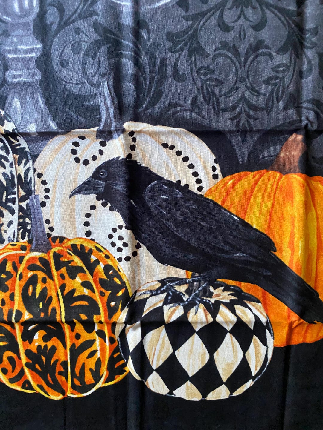 Halloween Spooky Candelabra / Pumpkins / Crow - Cerrito Creek ...