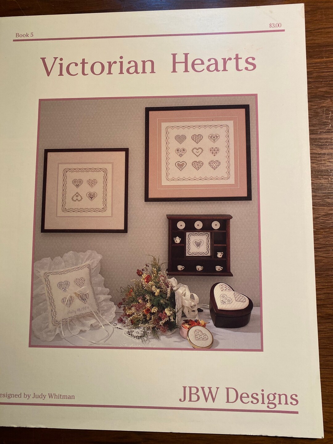 Victorian Hearts - Cross Stitch Chart - Judy Whitman - Bk 5 - JBW Designs - Counted Thread ...