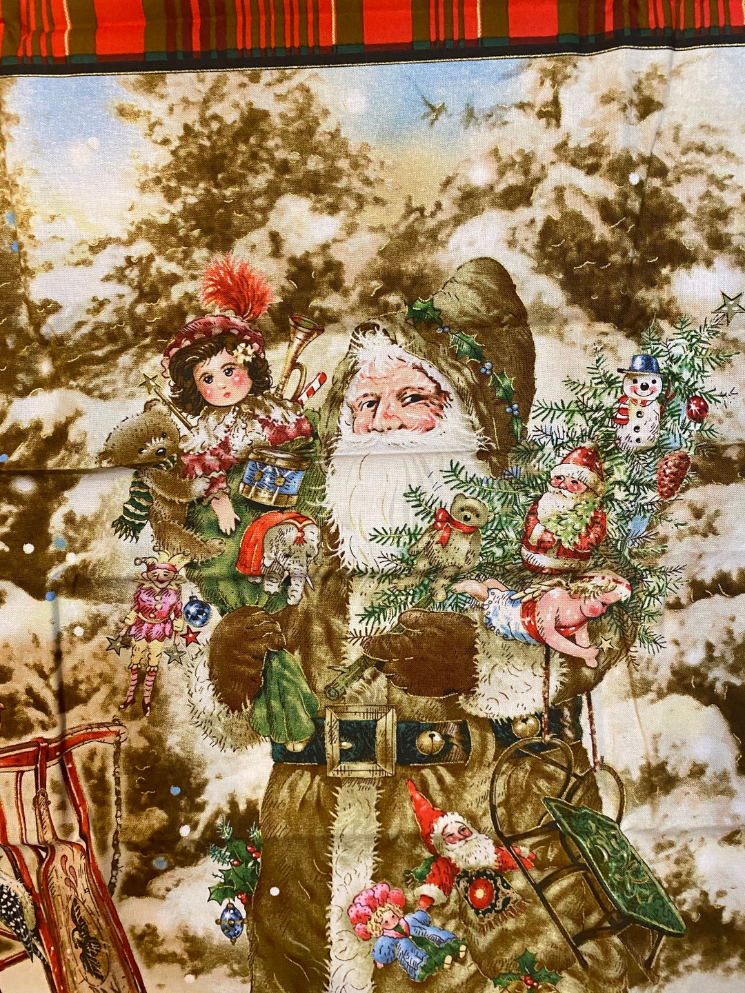 Old World Santa Door Hanging / Wall - Applique - Quick Easy Project ...
