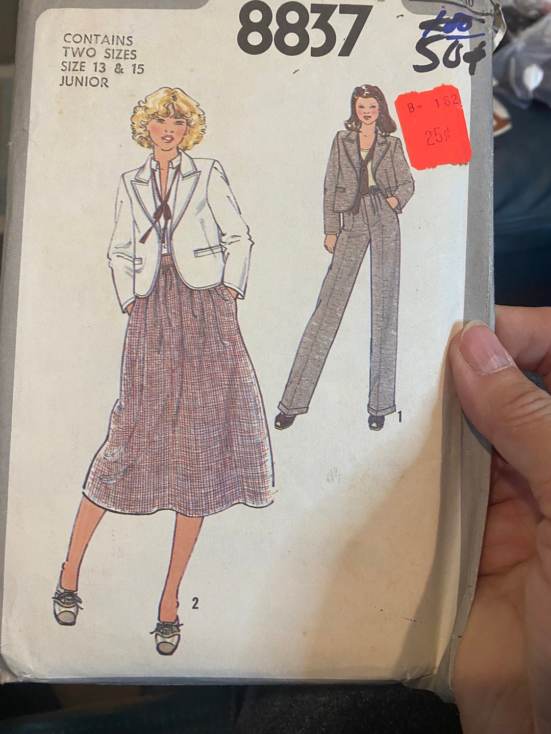 Junior SKIRT, Pants Jacket (outfit) Simplicity 8837 Pattern (uncut) Sew ...