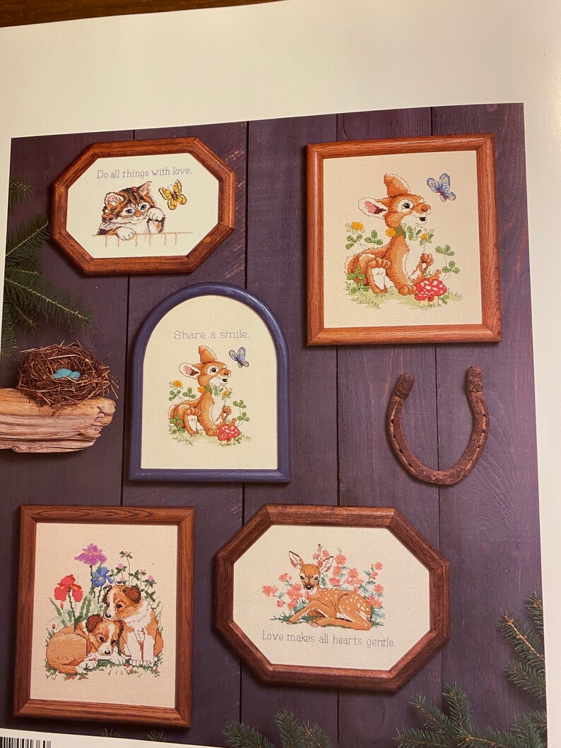 Gentle Thoughts Bk II Bunnies Raccoons Fawn Mice - Etsy