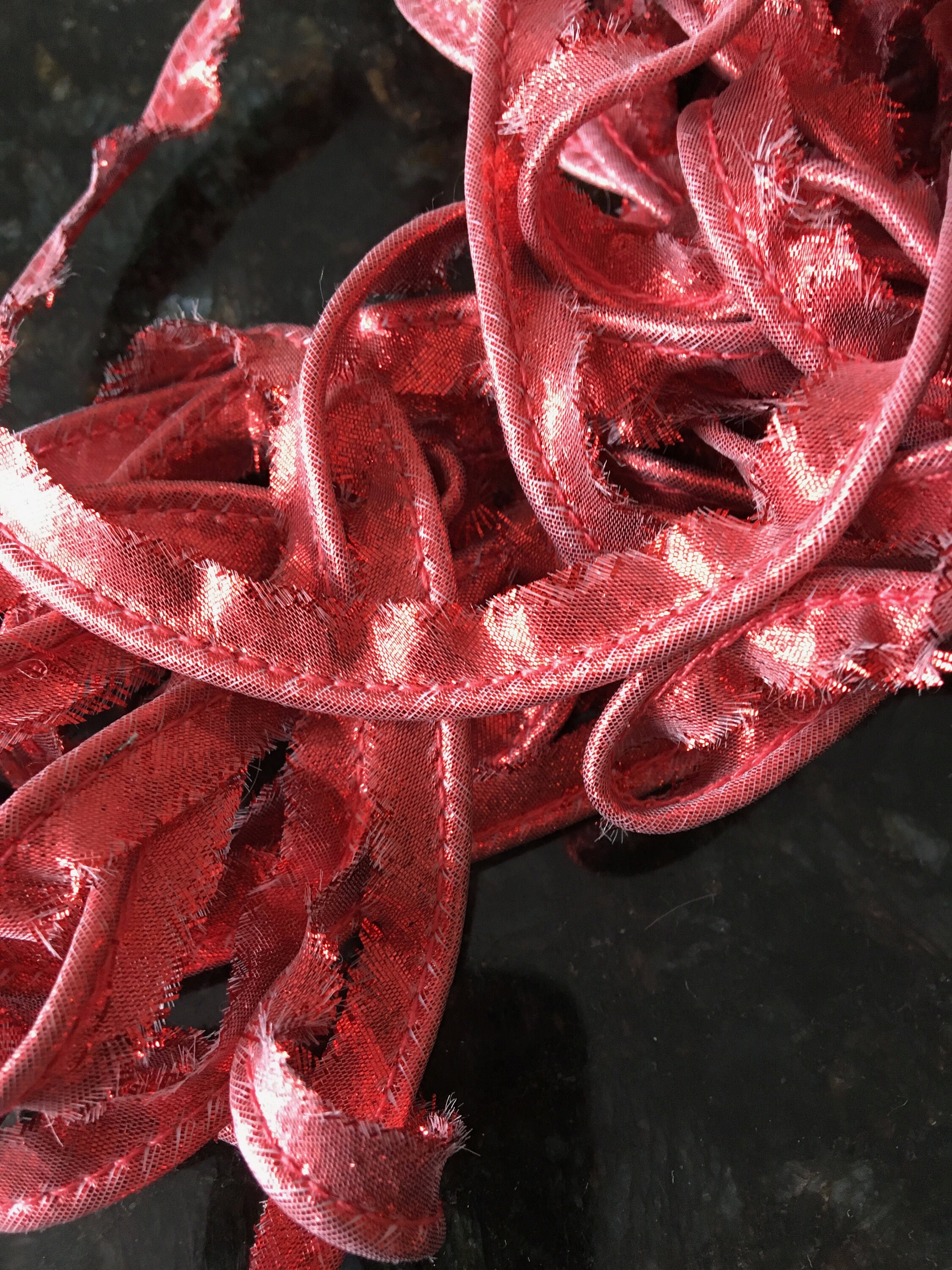 Metallic Silver or Red Piping Trim Sewing Supply Various - Etsy