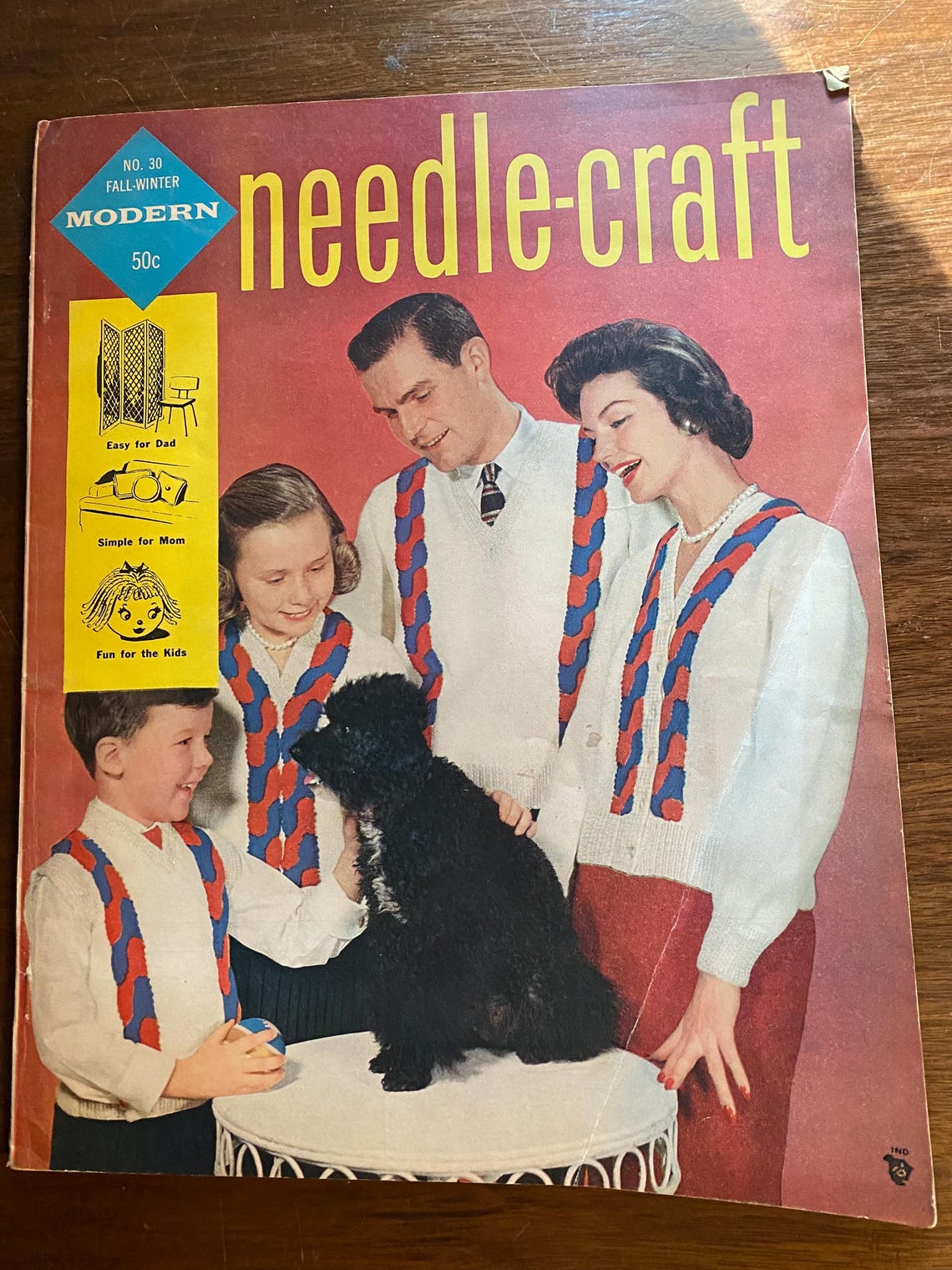 Modern Needlecraft Magazine Fall Winter 1957 - Crochet / Knitting ...