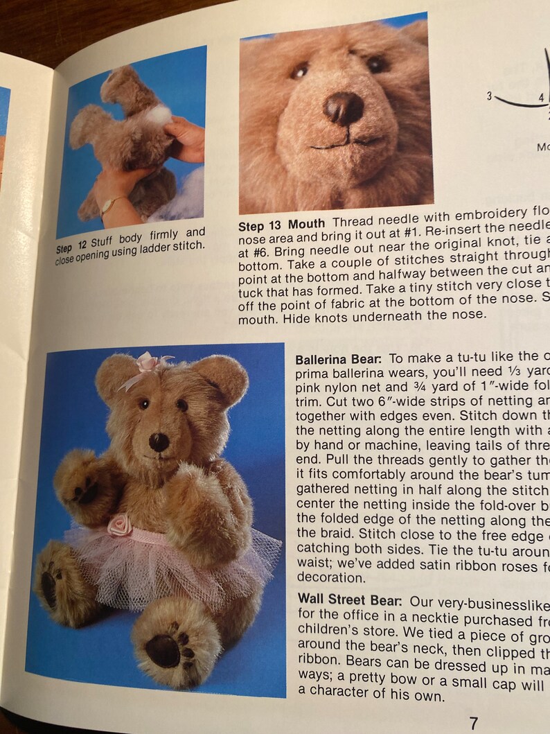 Collectable Teddy Bears - Patterns - Dan Gill - 1983 Fur / Jointed ...