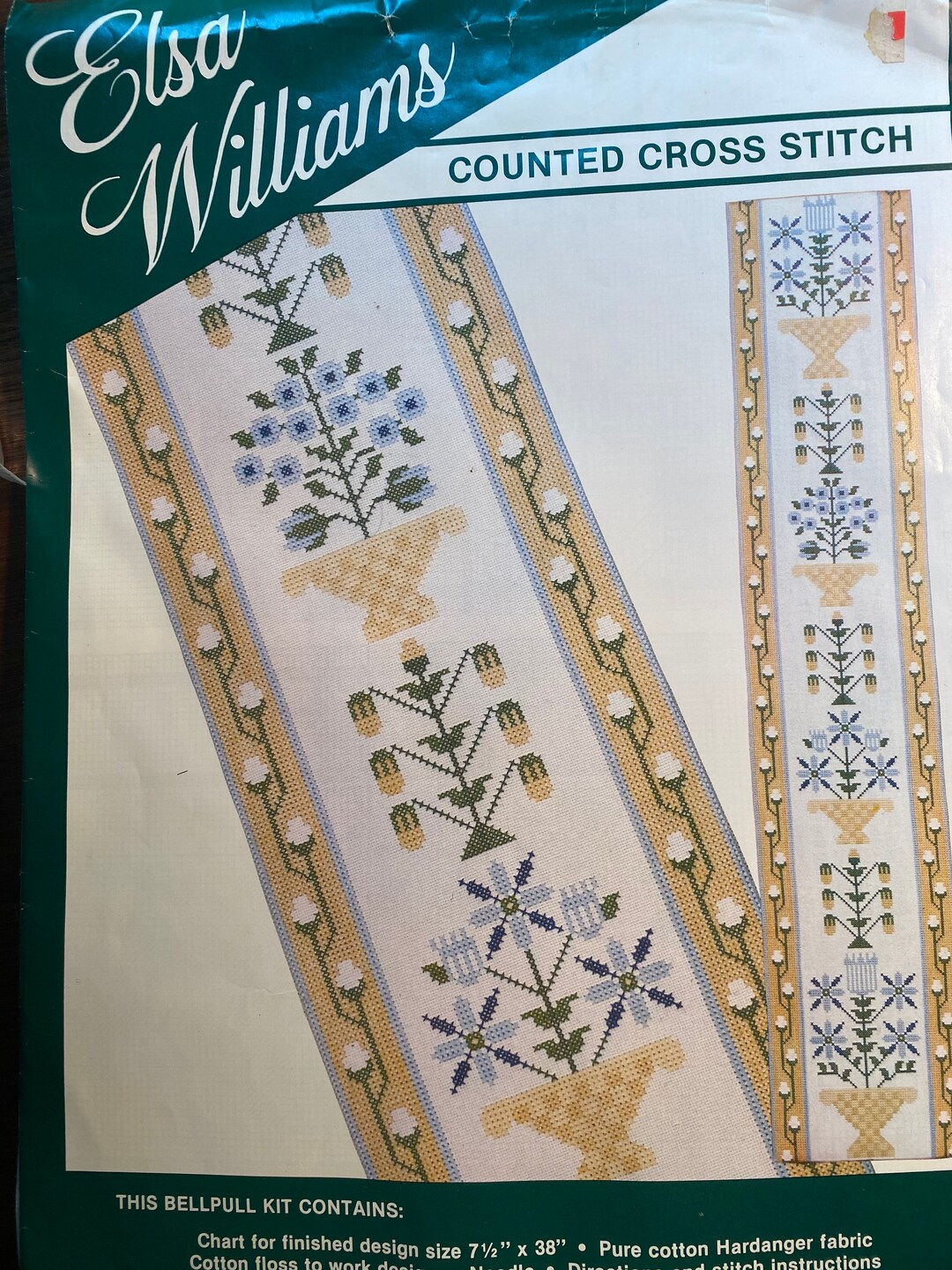 Scandinavian Flower - Bell Pull Cross Stitch Embroidery Kit 02023 ...