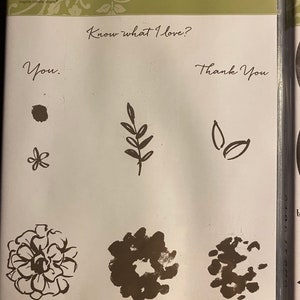 Stampin UP Rubber Stamp Blocks - Choose Design - Paper Crafting, Print ...