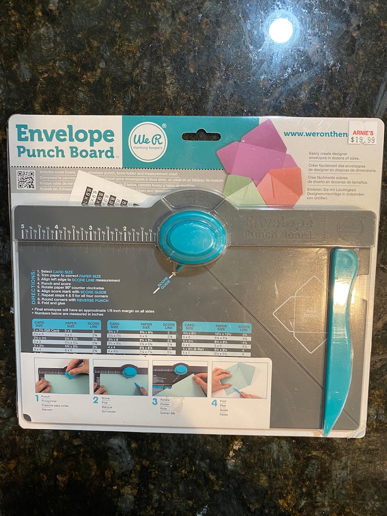 Envelope Punch Board Make Envelopes / Paper Edge / Punch | Etsy