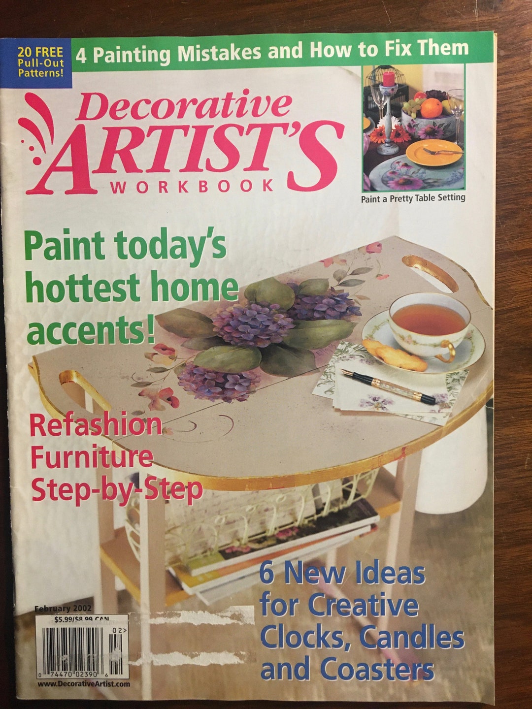 Decorative Artist's Workbook Magazine: Artist Tools Techniques (2002 ...