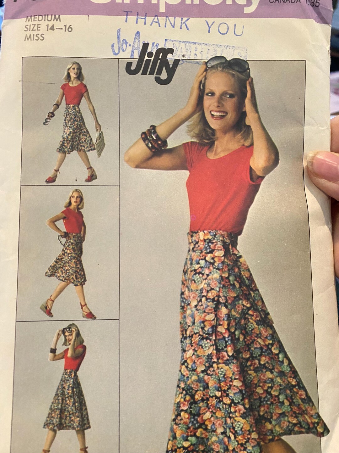 Misses / Women's Wrap Skirt Easy Quick Sew Simplicity 7876 Pattern Size ...