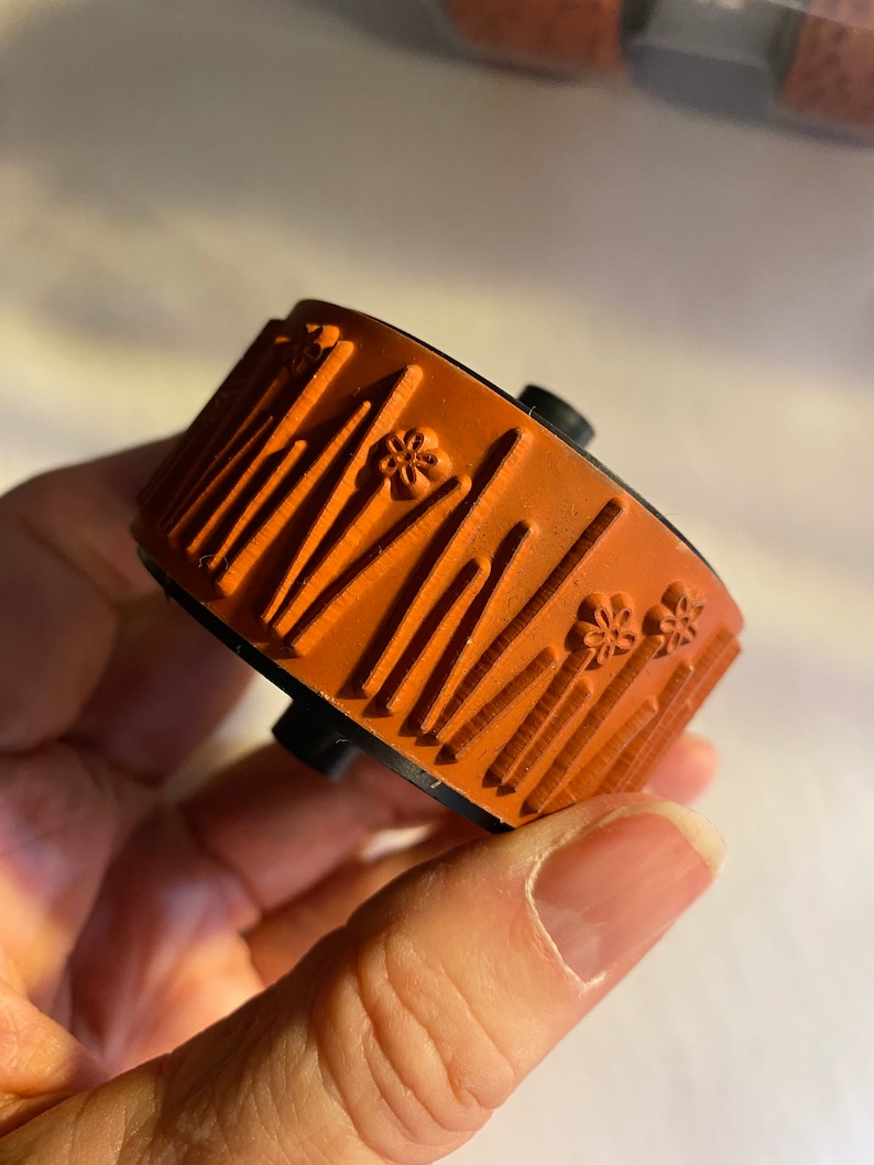 Stampin UP Red Rubber Stamp Wheel Block Stampin Around - Etsy