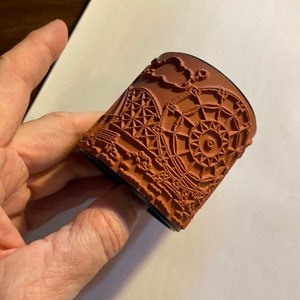 Stampin UP Red Rubber Stamp Wheel Block - Stampin Around Choose Design ...